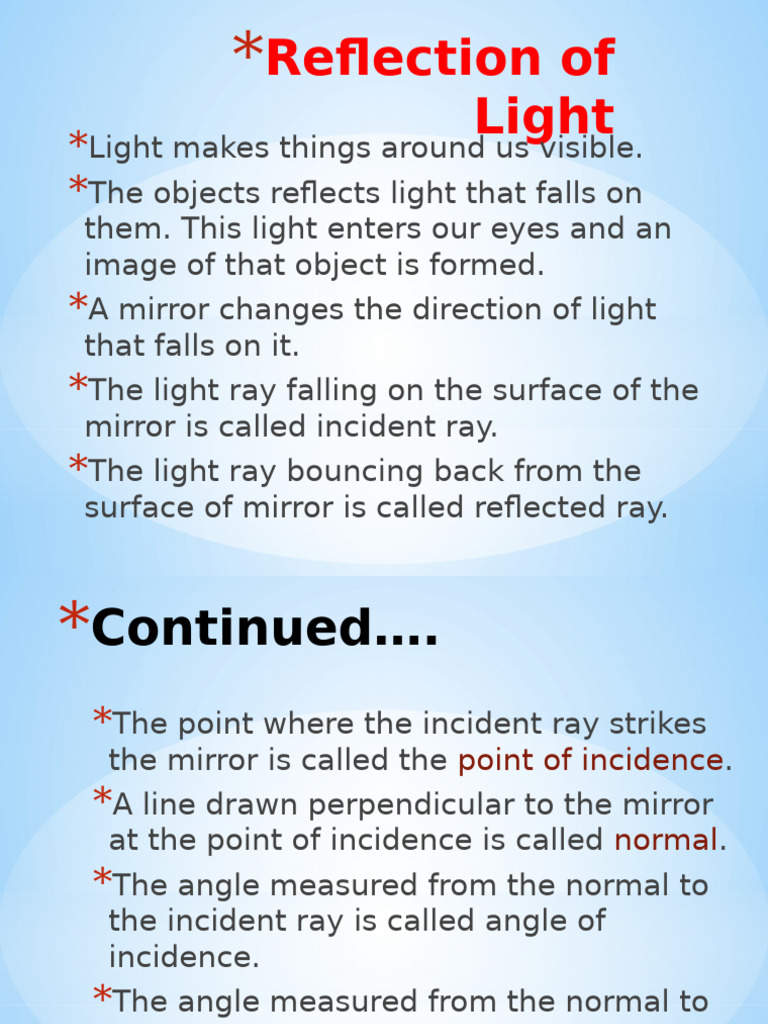 Grade 7 Light (Part 2) | PDF | Reflection (Physics) | Mirror