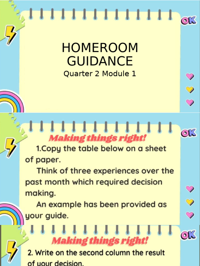 Q2 Homeroom Guidance Module 1 | PDF