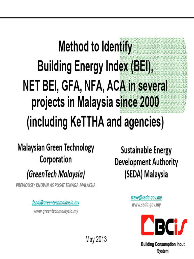 Malaysia Building Energy Metrics | PDF | Architectural Design ...