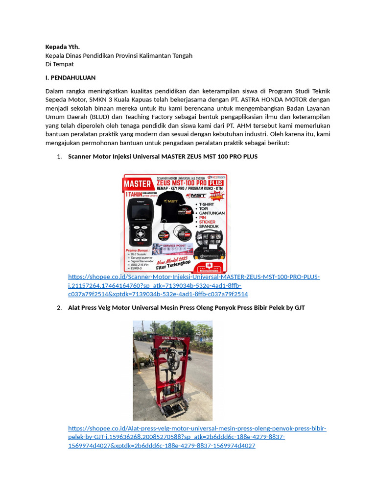 Rencana Proposal TSM | PDF