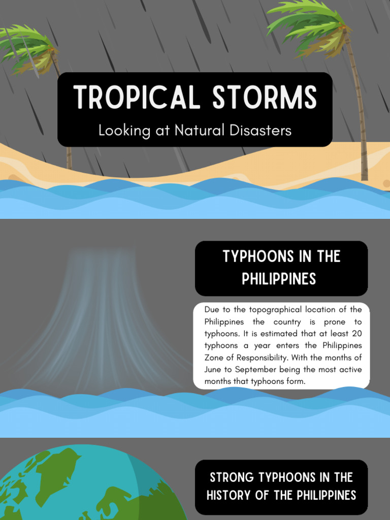 Tropical Storms Geography Presentation in A Bold Style | PDF | Seasons ...