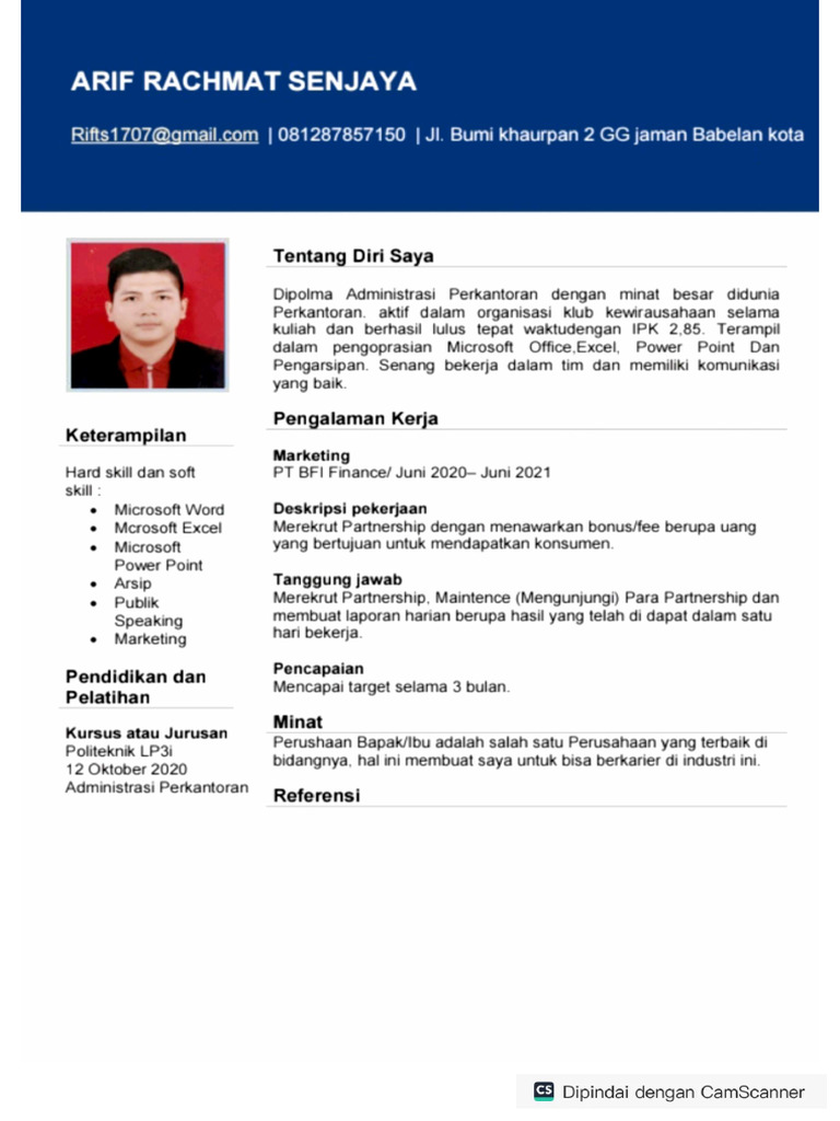 CV Arif | PDF