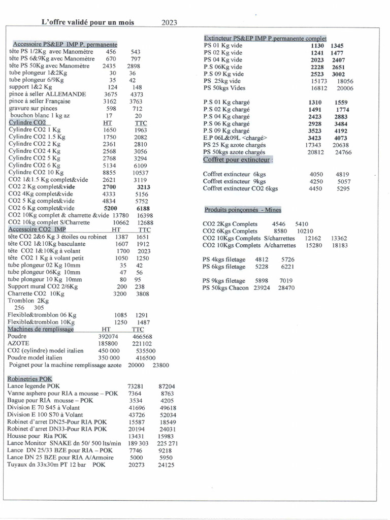 Liste Prix 3 | PDF