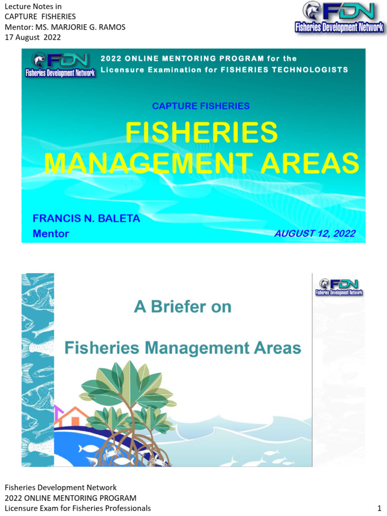 Fisheries Management Areas in the Philippines | PDF | Fisheries ...