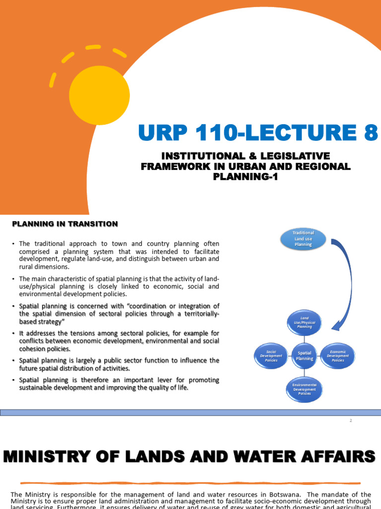 URP 110-Lecture 8 | PDF | Surveying | Geographic Information System