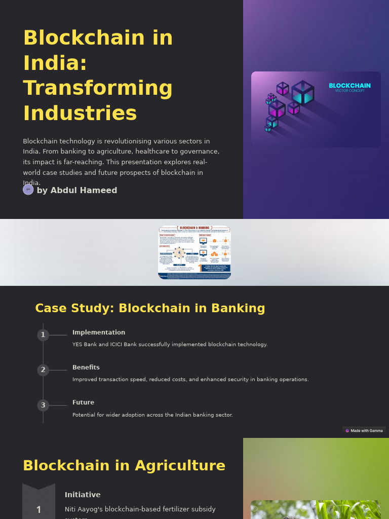 Blockchain's Impact on Indian Industries | PDF | Governance | Economies
