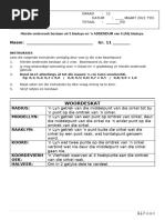 Graad 4 Wiskunde Les Gewone Breuke 2021 | PDF