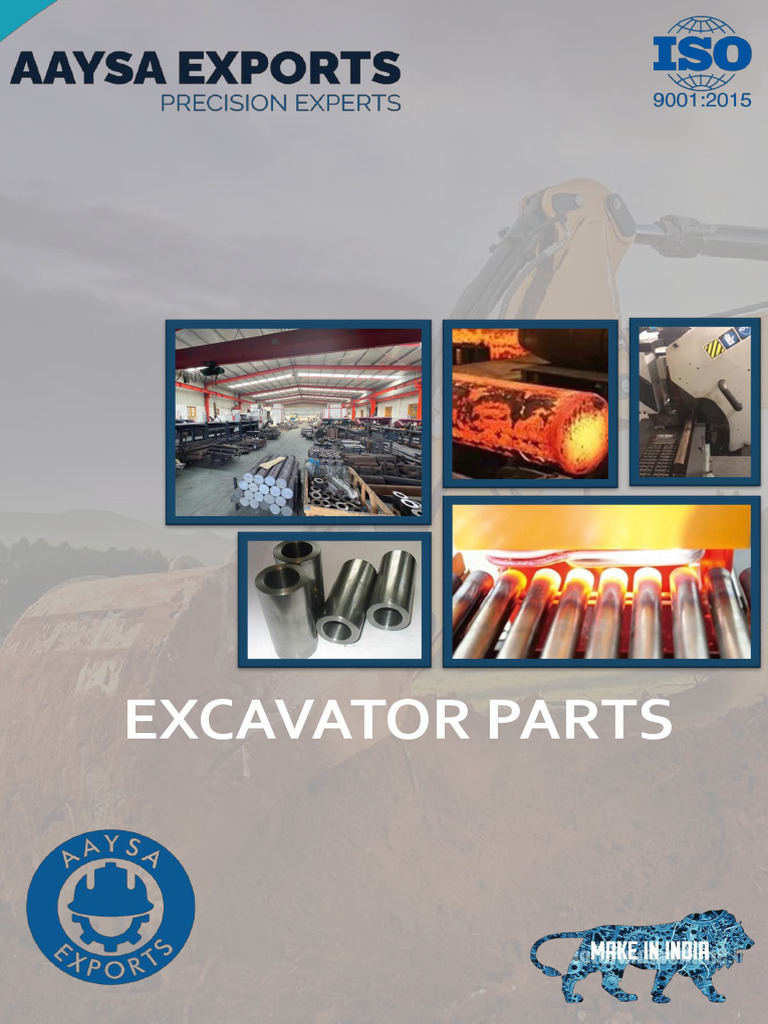 Excavator Parts and Specifications Guide | PDF | Hardness | Steel