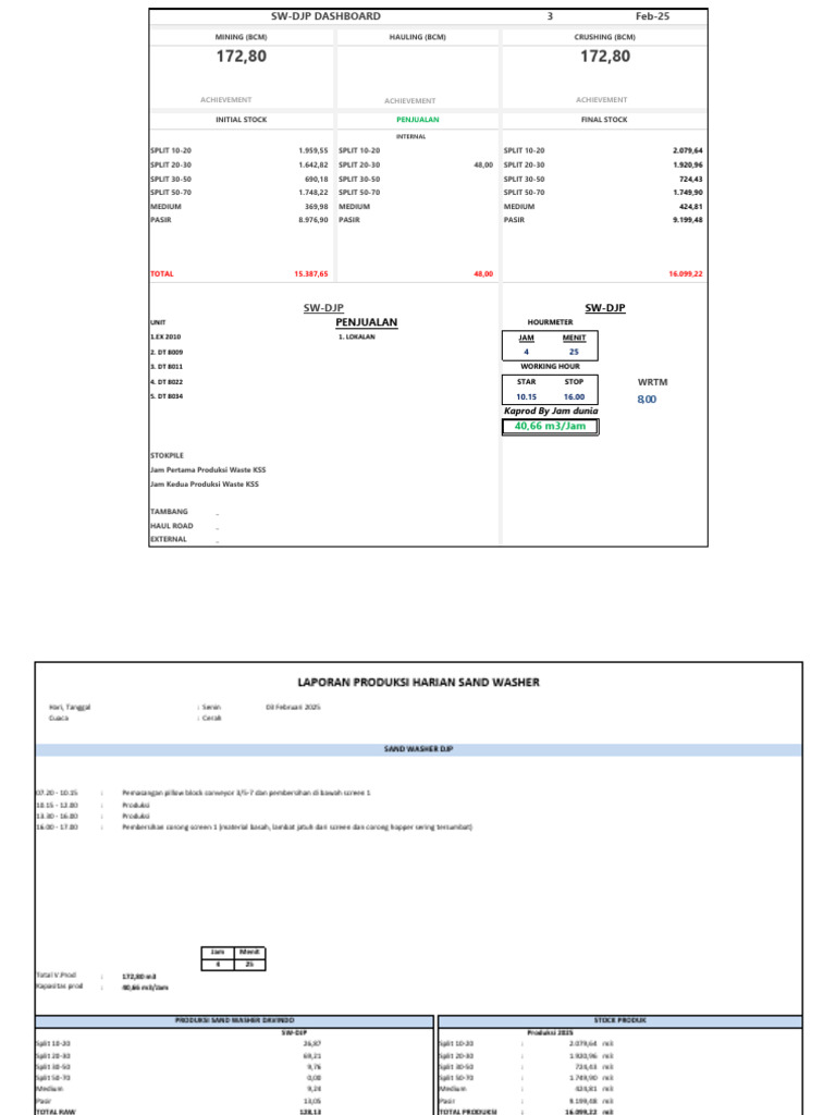 DAILY REPORT DJP - 03022025 | PDF