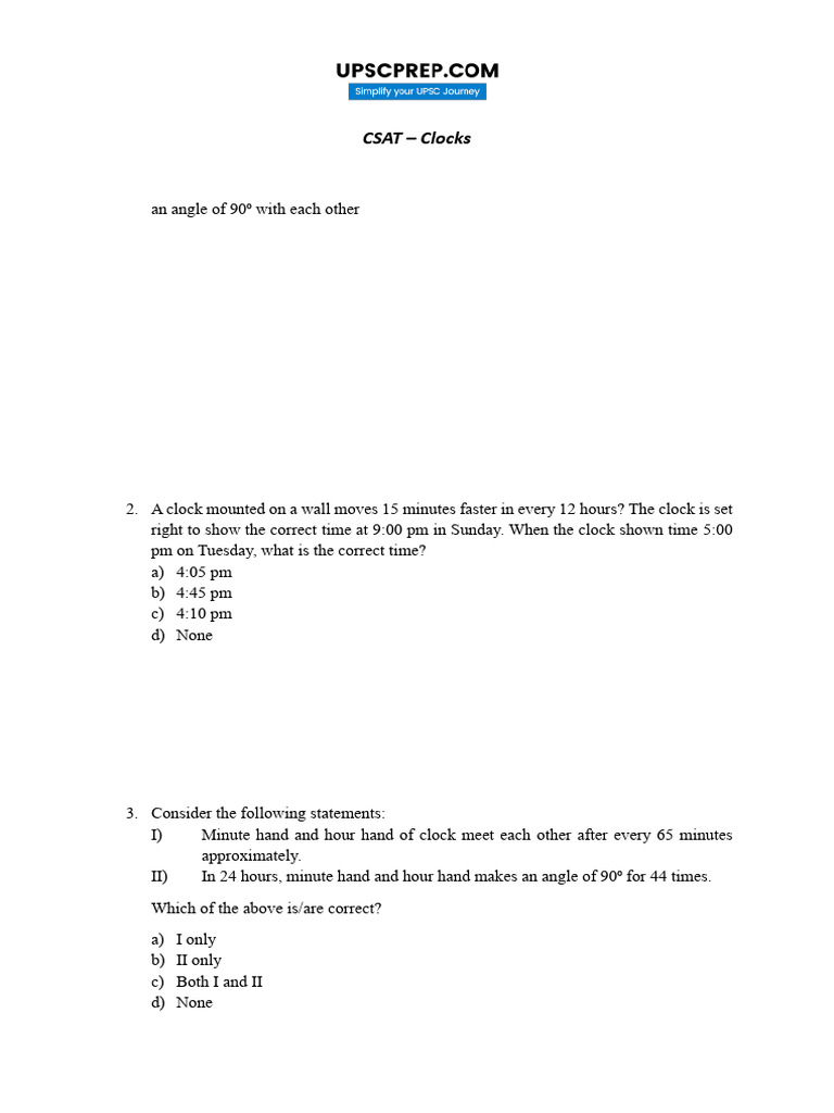Clocks | PDF