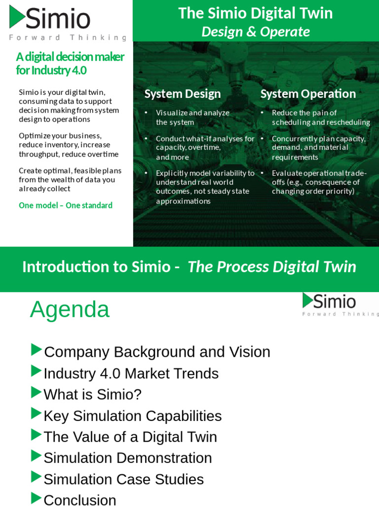 Simio Digital Twin - Simulation Introduction - 111219 | PDF | Databases | Enterprise Resource ...
