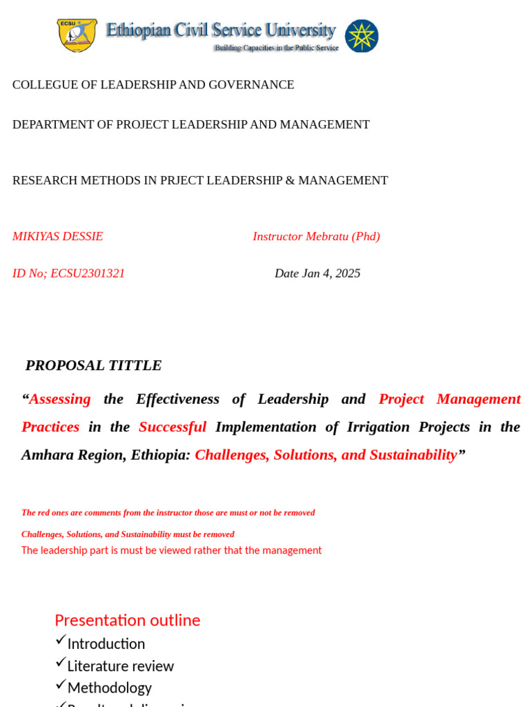 Miku Proposal Presentation Final | PDF | Project Management | Leadership