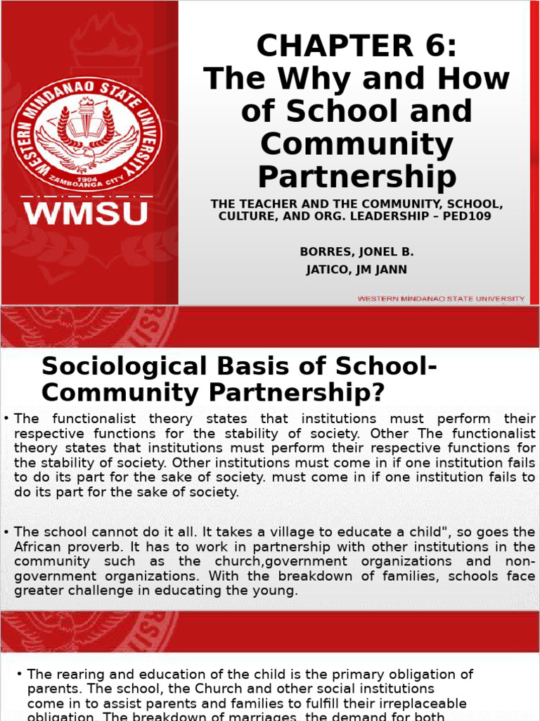 Chapter 6 - The Why and How of School and Community Partnership | PDF