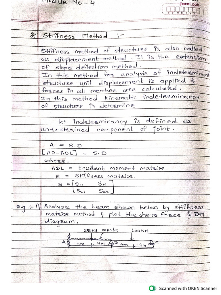 Stiffness Method | PDF