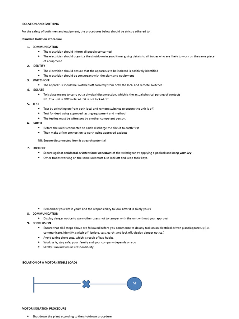 Isolation and Earthing | PDF | Transformer | Electrical Equipment