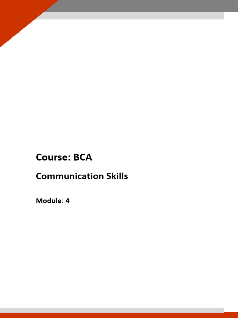 CS SLM MODULE 4 Edited Docx 32729 | PDF | Information | Communication