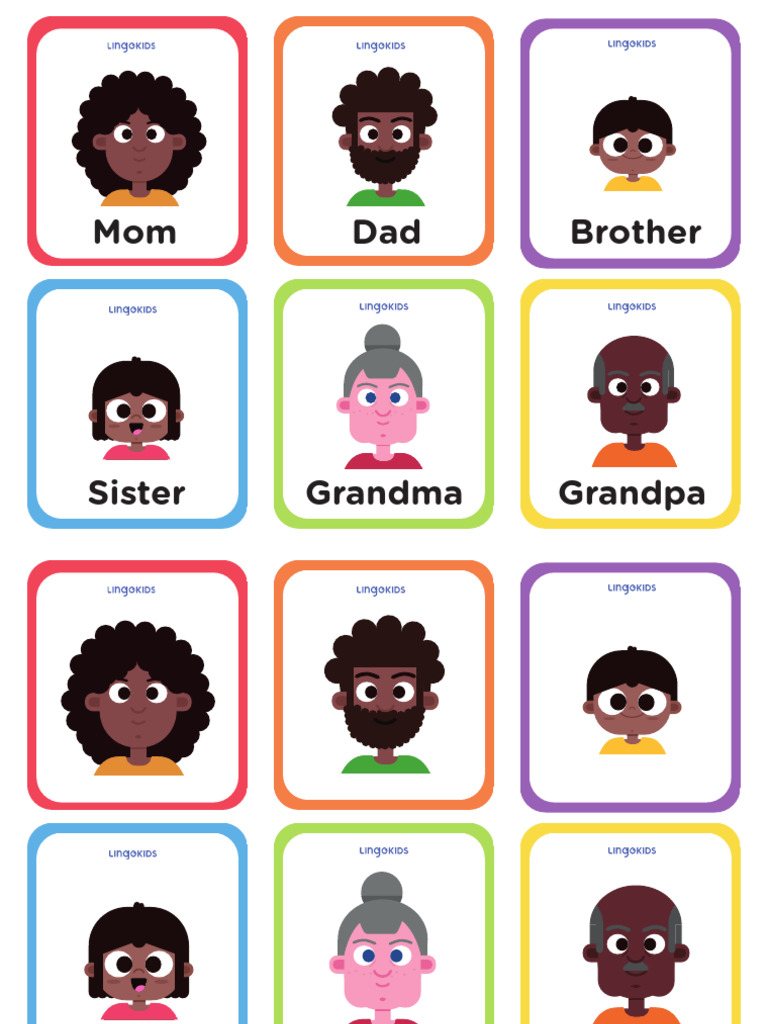 Flashcards Family | PDF