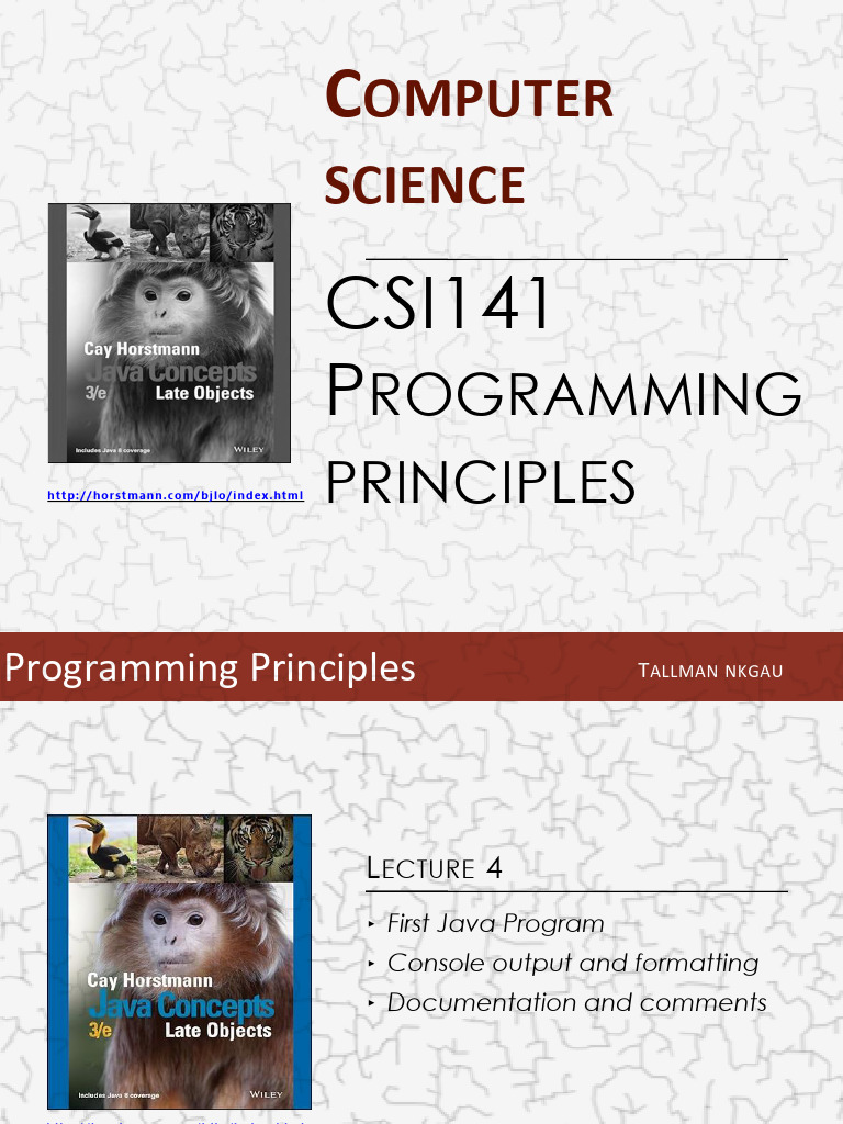 Lecture4-2024 | PDF | Java (Programming Language) | String (Computer Science)