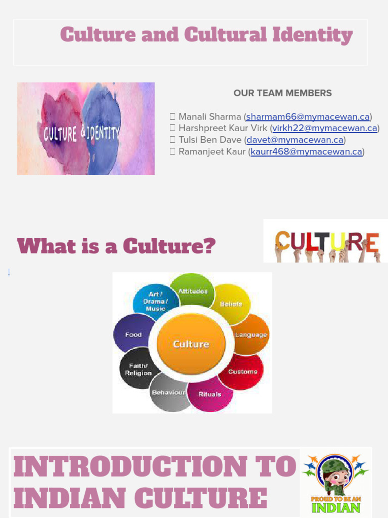 Culture and Cultural Identity | PDF