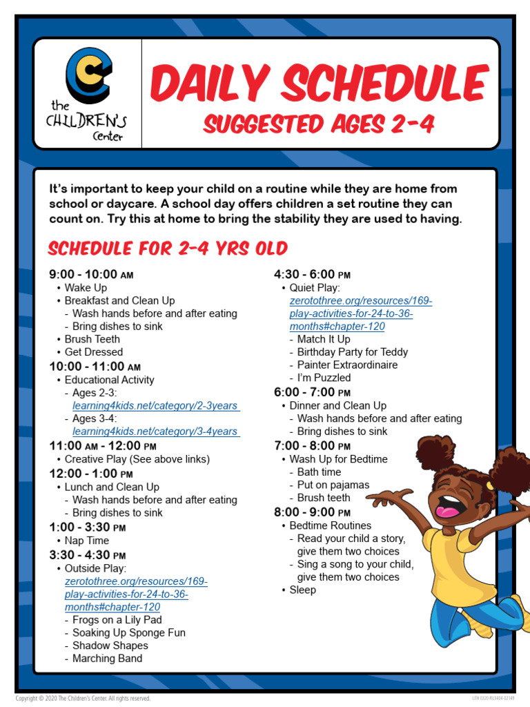 TCC Child Schedule Flyer Age2!4!02 | PDF
