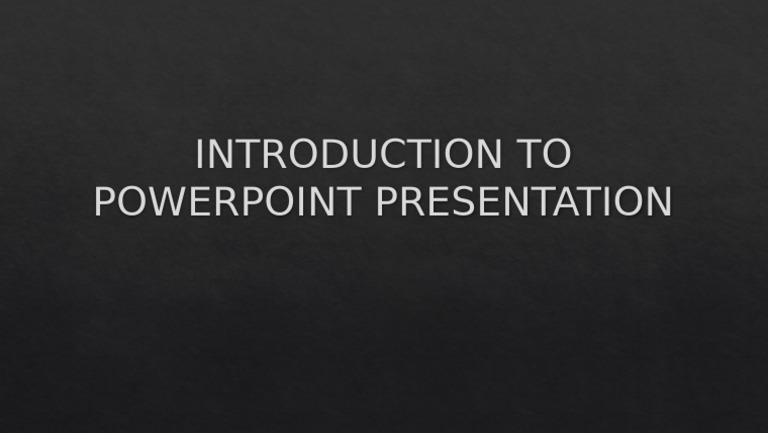 Introduction to Powerpoint Presentation | PDF