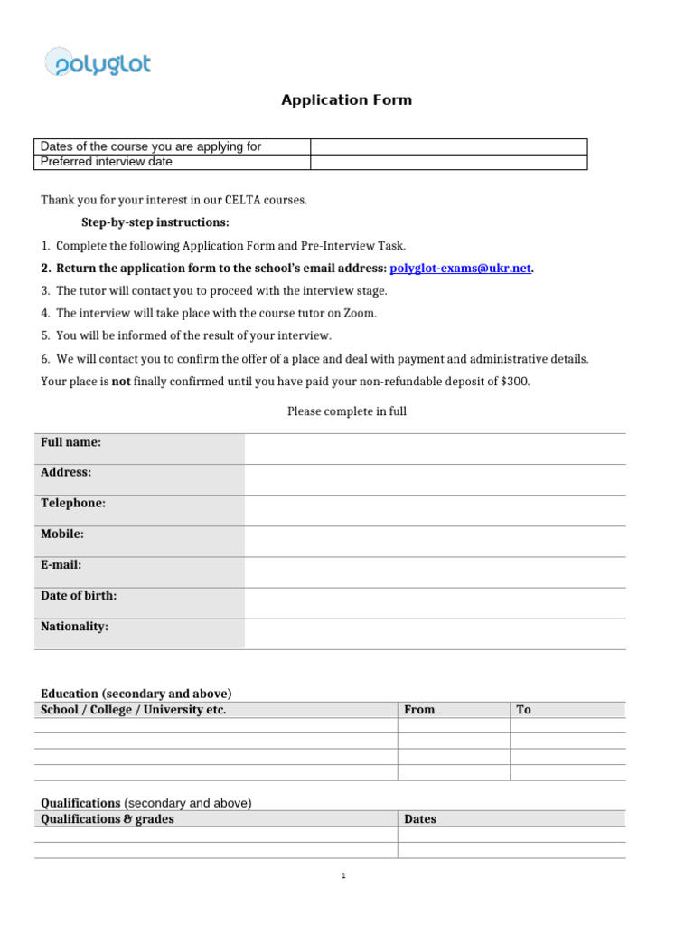 CELTA Pre-Interview Task Polyglot | PDF | Learning | Human Communication