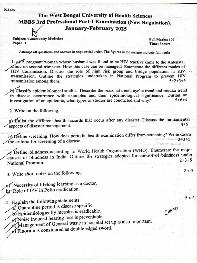 3rd Professional Qs Commed | PDF