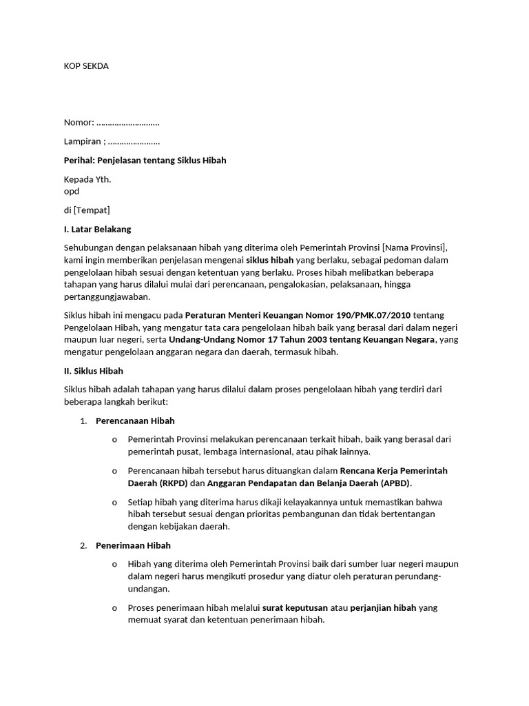 Siklus Hibah 2025 | PDF