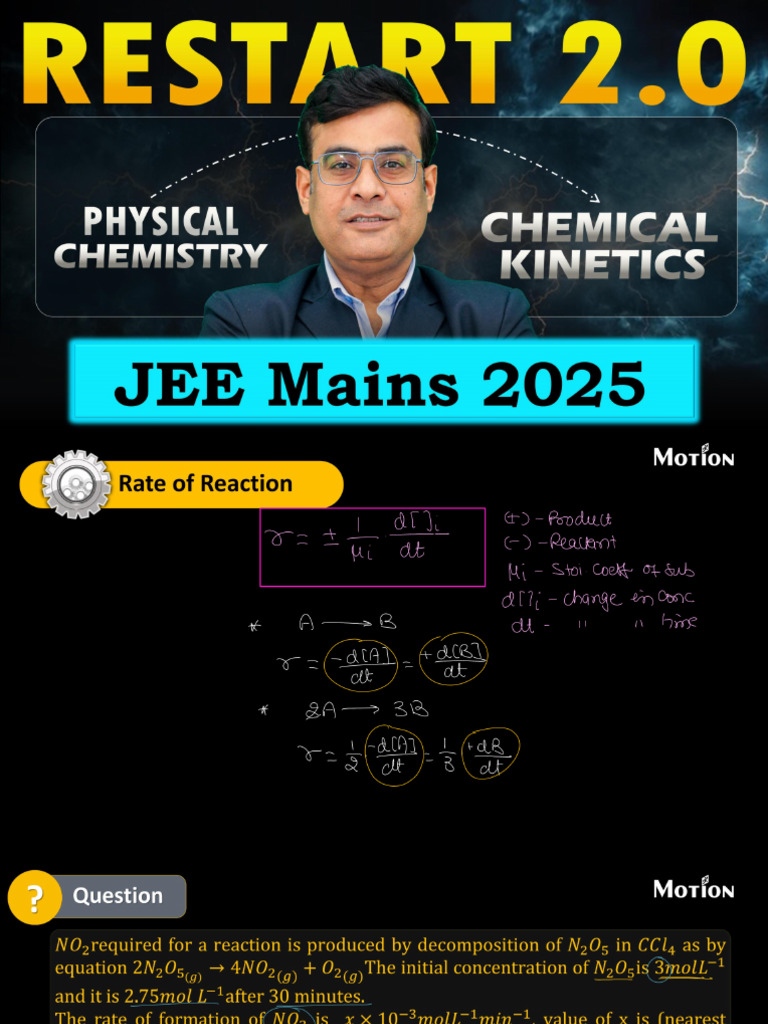 Restart Batch 2.0 - Chemical Kinetics FINAL | PDF