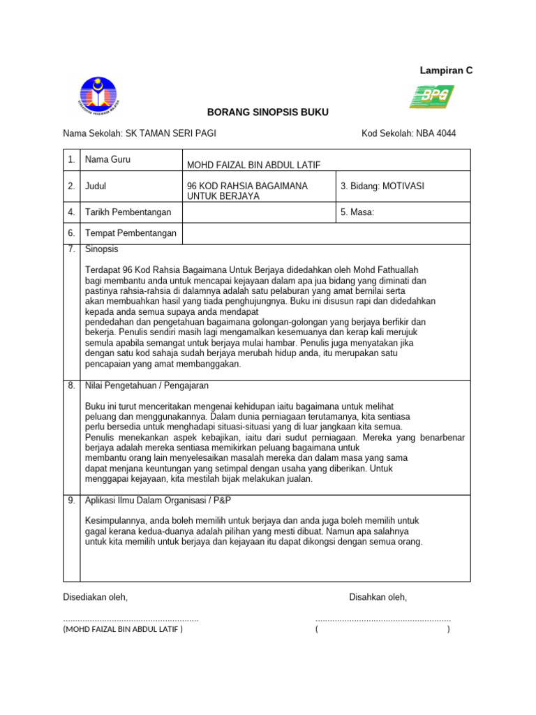 96 KOD RAHSIA BAGAIMANA UNTUK BERJAYA | PDF