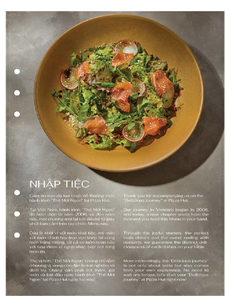 Pizza Hut Signature Menu | PDF