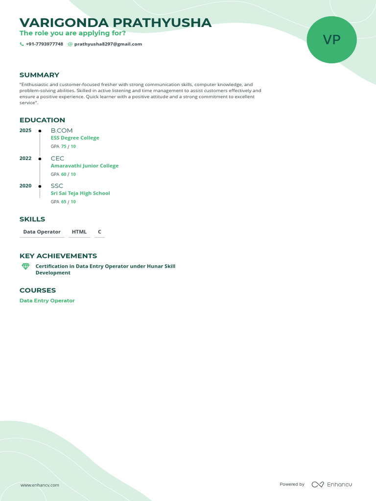 Varig On Dap Rath Yusha Resume | PDF