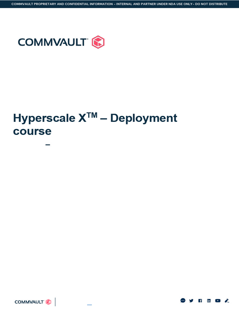 Commvault HyperScale X Operations | PDF | Computer Cluster | Virtual ...