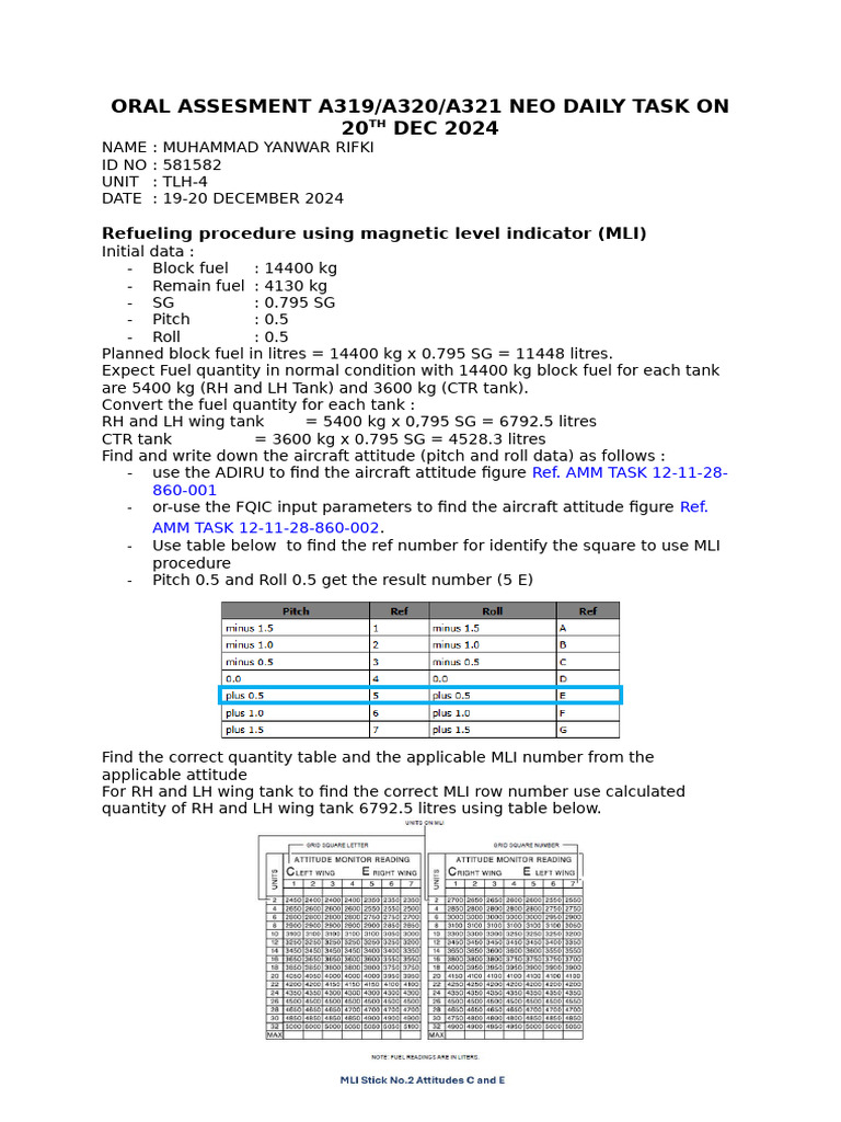 A319/A320/A321 NEO Fuel Assessment Guide | PDF