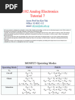 PMOS NMOS Equations and Examples | PDF | Mosfet | Computer Engineering