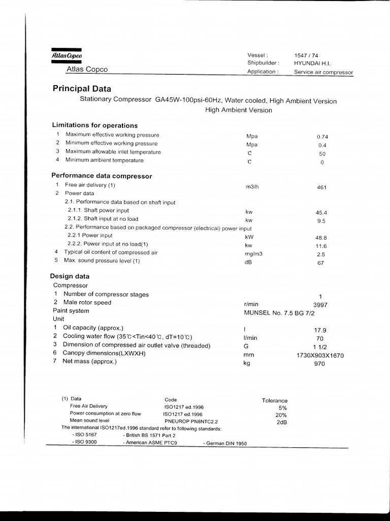 SERVICE AIR COMPRESSOR | PDF | Temperature | Engineering Thermodynamics
