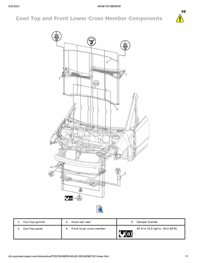 Cowl Components Overview and Specs | PDF