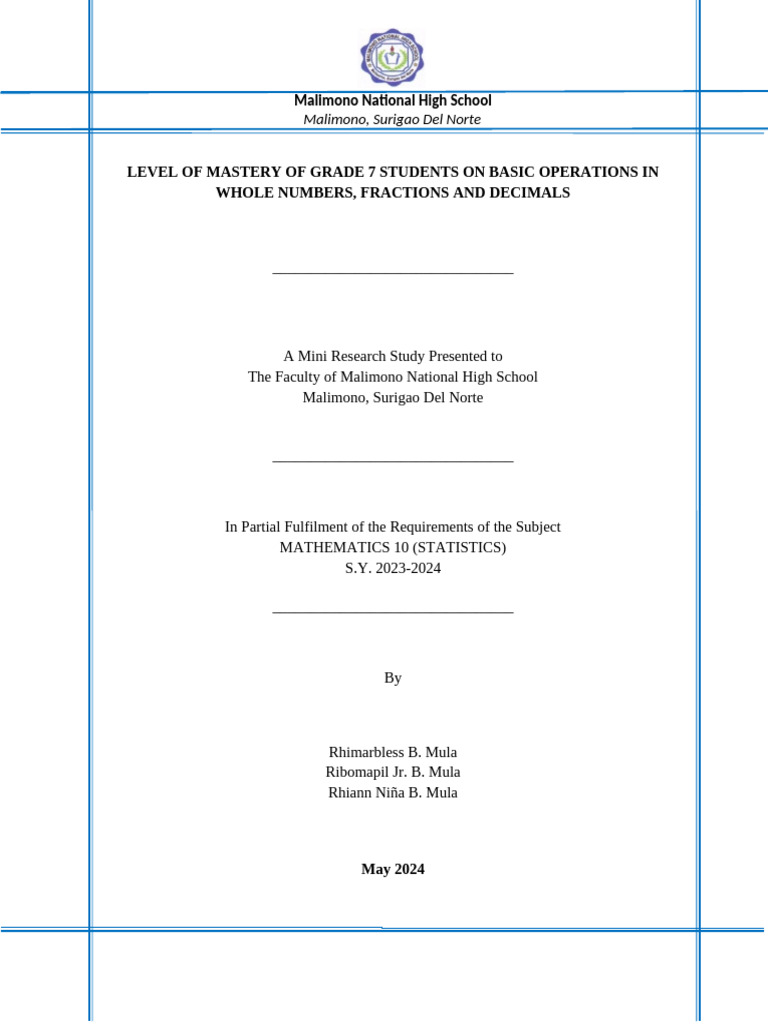 Title Page Final 2 | PDF