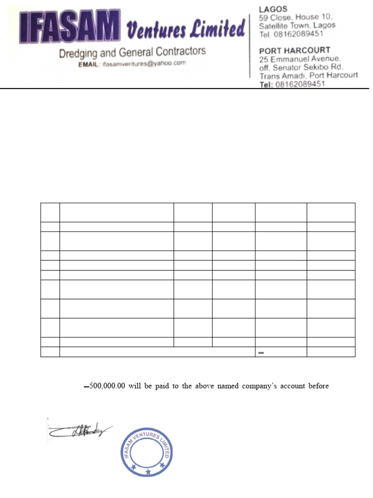 Ifasam Ventures For Tug Boat 2222 | PDF