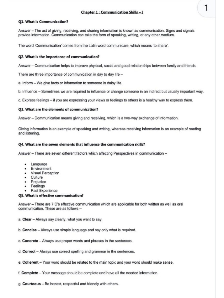 IT Chapter 1 - Communication | PDF