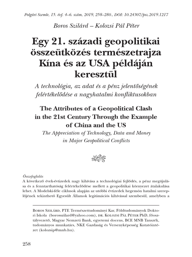 Polgári Szemle Nagyon Fontos Cikk - Sáringer PSZ - 2019. - 4-6.szam - 17 | PDF