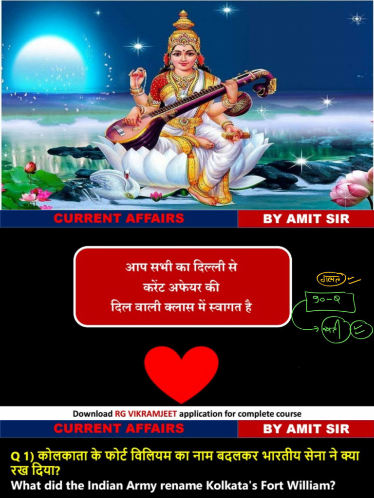 Current Affairs Top 90 Questions by Amit Jindal Sir Compressed | PDF