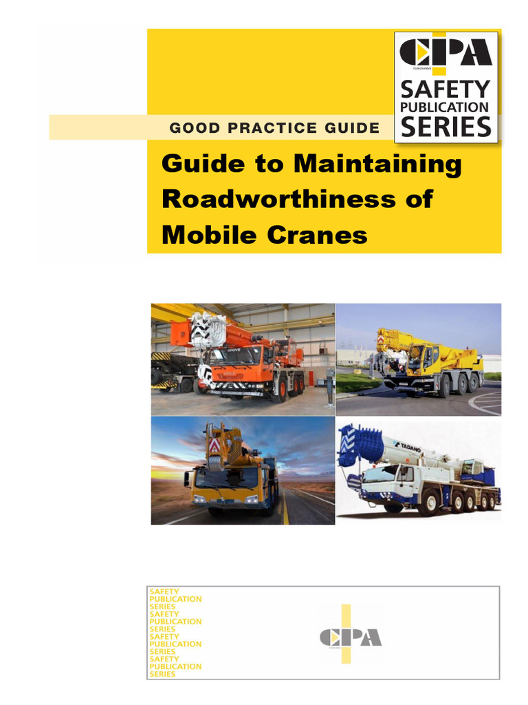 Mobile Crane Roadworthiness Guide | PDF | Crane (Machine) | Regulatory ...