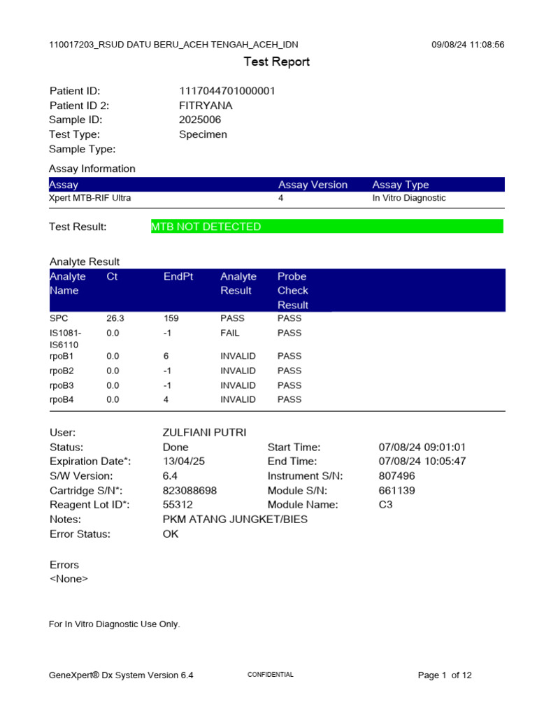 Bies Agustus1hasil Lab Pdf Assay Life Sciences