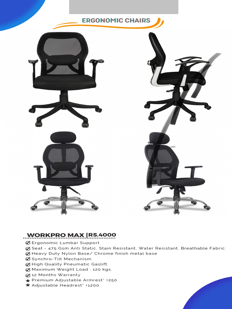Ergonomic Chairs | PDF