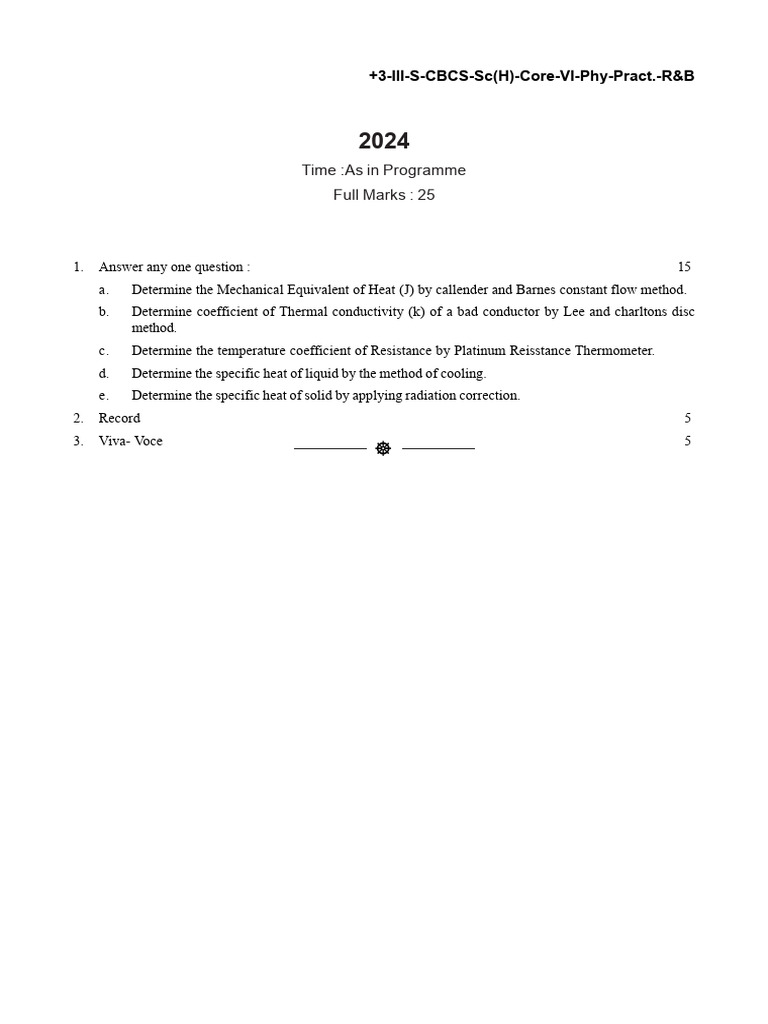 Physics Practical Exam 2024 Guide | PDF