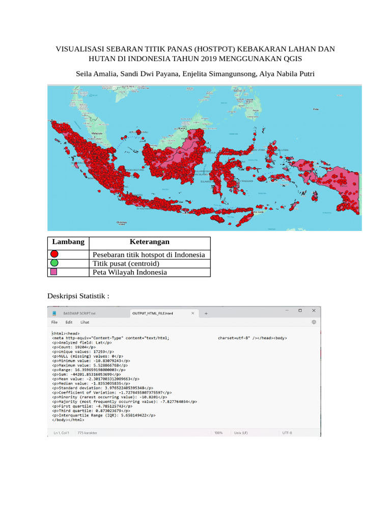 Visualisasi Sebaran Titik Hotspot Di Indonesia | PDF
