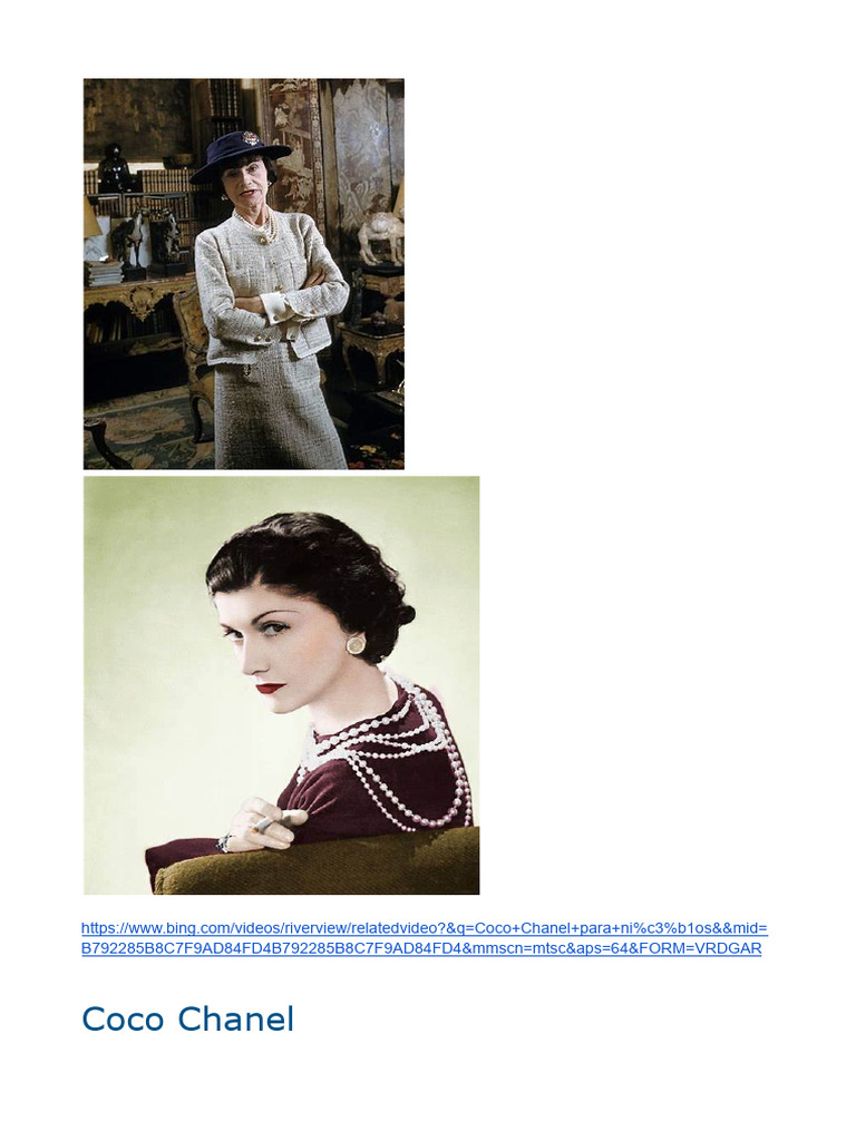 Coco Chanel | PDF | Moda | Ropa