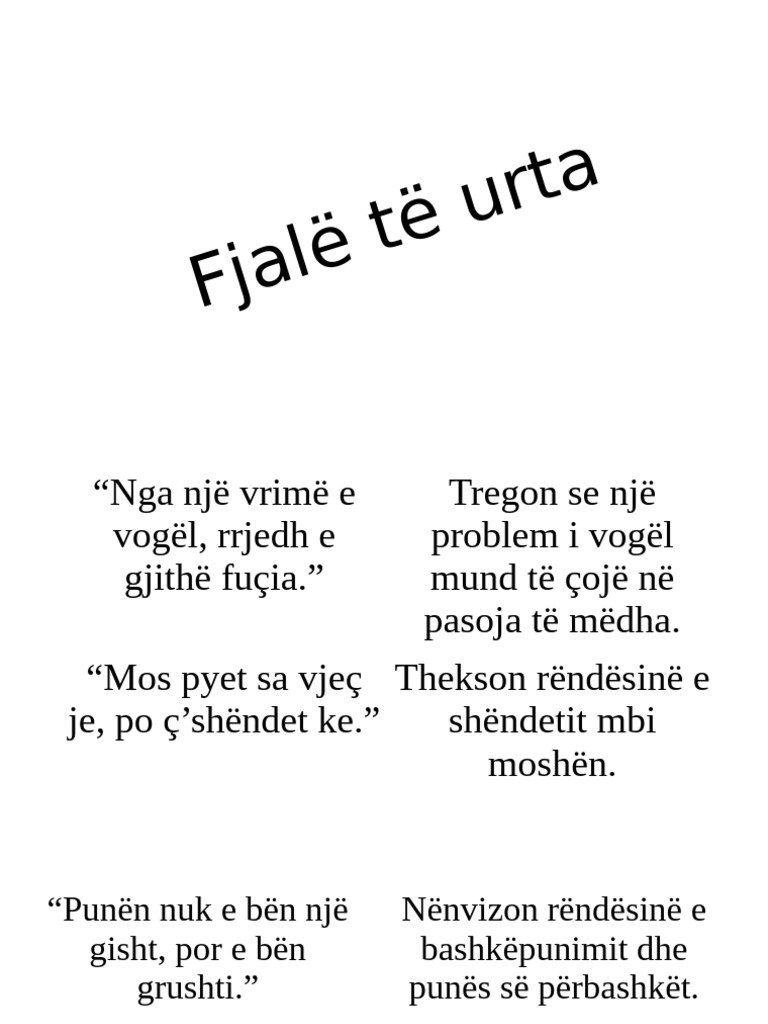 Fjalë Të Urta, Gjëegjëza | PDF