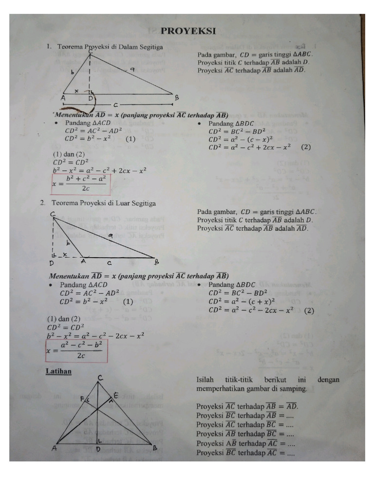 Proyeksi DLM Segitiga (GBR) | PDF